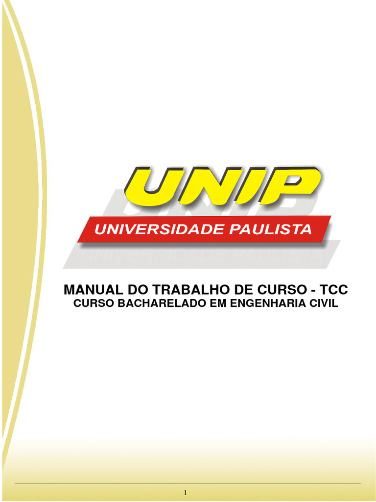 Manual de TCC - 2020.1 - Engenharia Unip Civil | PDF | Science | Teoria