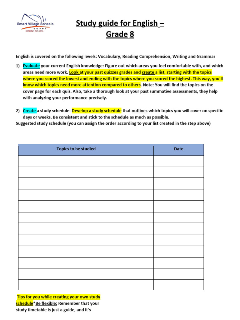 Grade 8 English Study Guide | PDF | Non Fiction | Human Communication