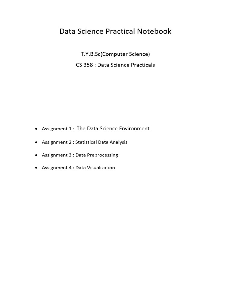 Data Science Practical Book - Ipynb | PDF