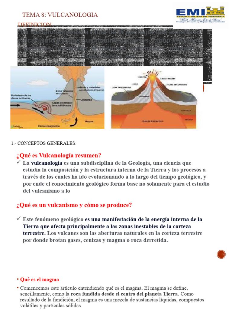Tema 8 Vulcanologia | Descargar gratis PDF | Tipos de erupciones ...