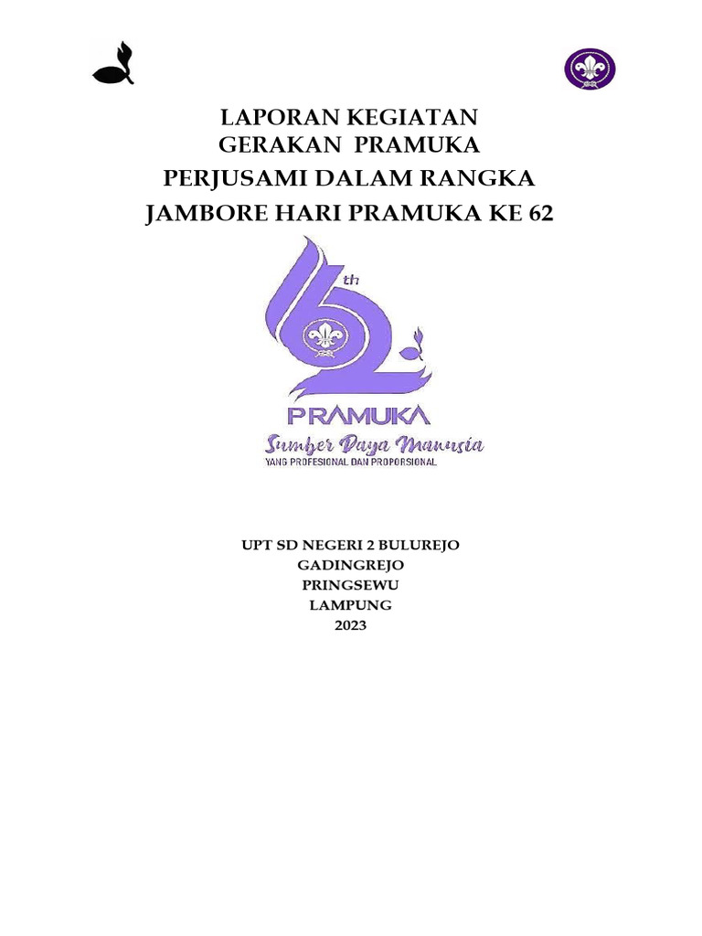 UNDANGAN JAMBORE HUT PRAM Ke 62 TAHNUN 2023 | PDF