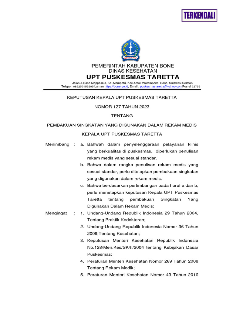 3.8.1 EP A (D.2) SK Singkatan Yang Boleh Digunakan | PDF