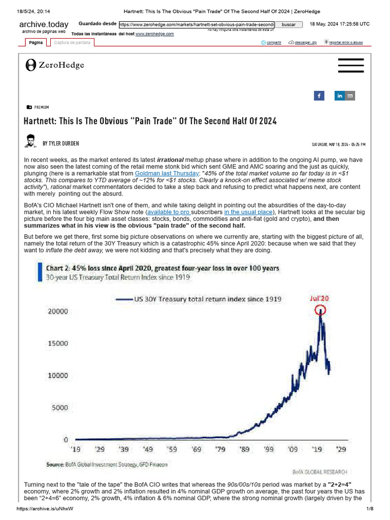Hartnett - This Is The Obvious - Pain Trade - of The Second Half of ...