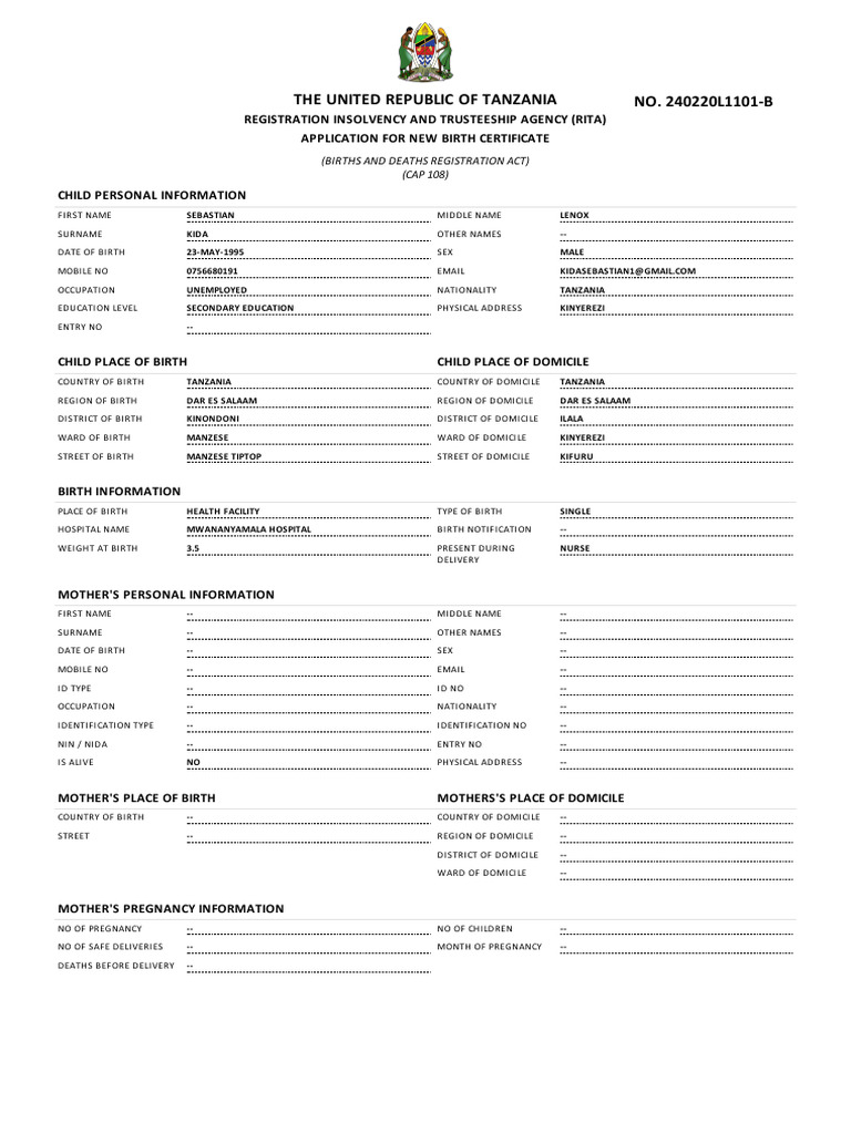 Application Form 20240220B 890 | PDF | Health Care