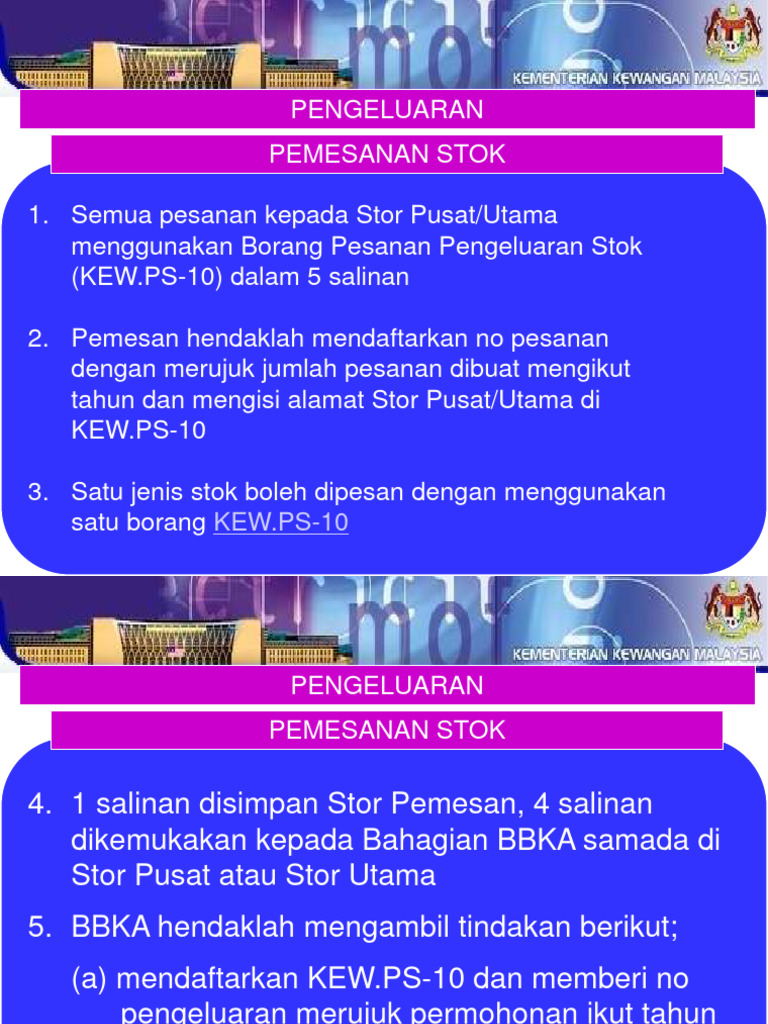 Tatacara Pengurusan Stor Kerajaan-Part 12 of 20 | PDF
