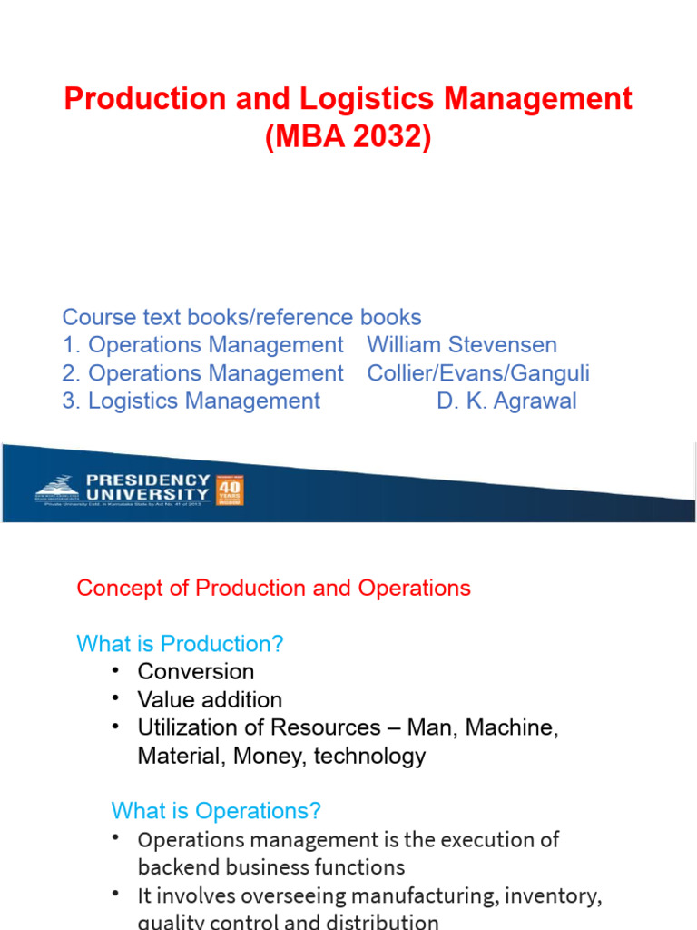 POM Module 1 | PDF | Operations Management | Product (Business)