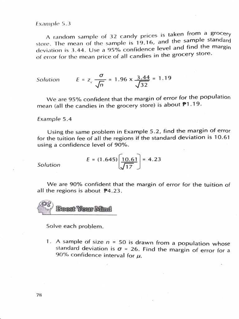 Activity 2 08 Apr 2024 | PDF | Margin Of Error | Confidence Interval