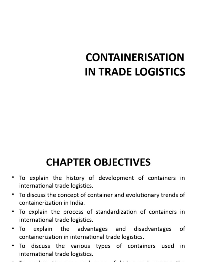 Powerpoint-Slides Chapter 15 | PDF | Containerization | Cargo