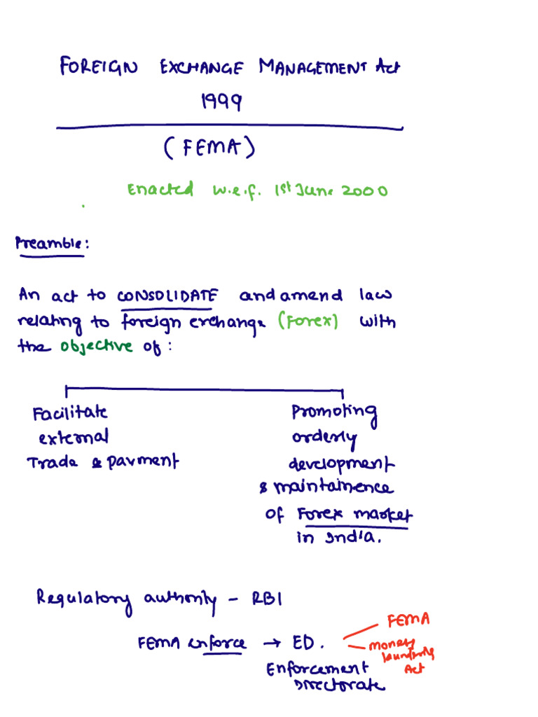 FEMA Full Notes | PDF | Investing | Economies