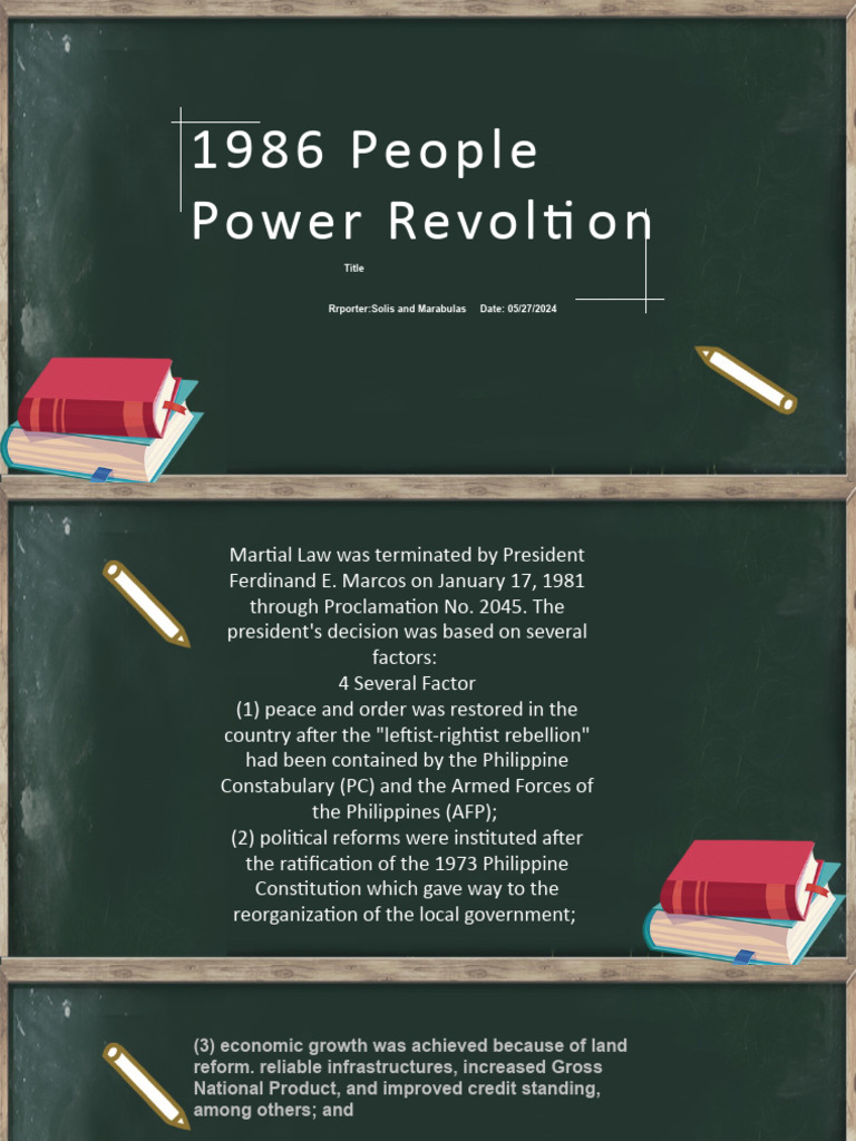 1986 EDSA Revolution and Aquino Assassination | PDF | United States ...