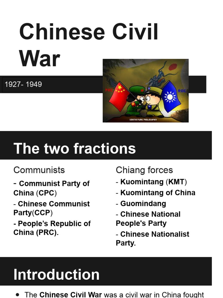 Chinese Civil War | PDF | Kuomintang | Chinese Civil War
