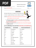 Afrikaans Afkortings, Verkortings en Akronieme Worksheet | PDF