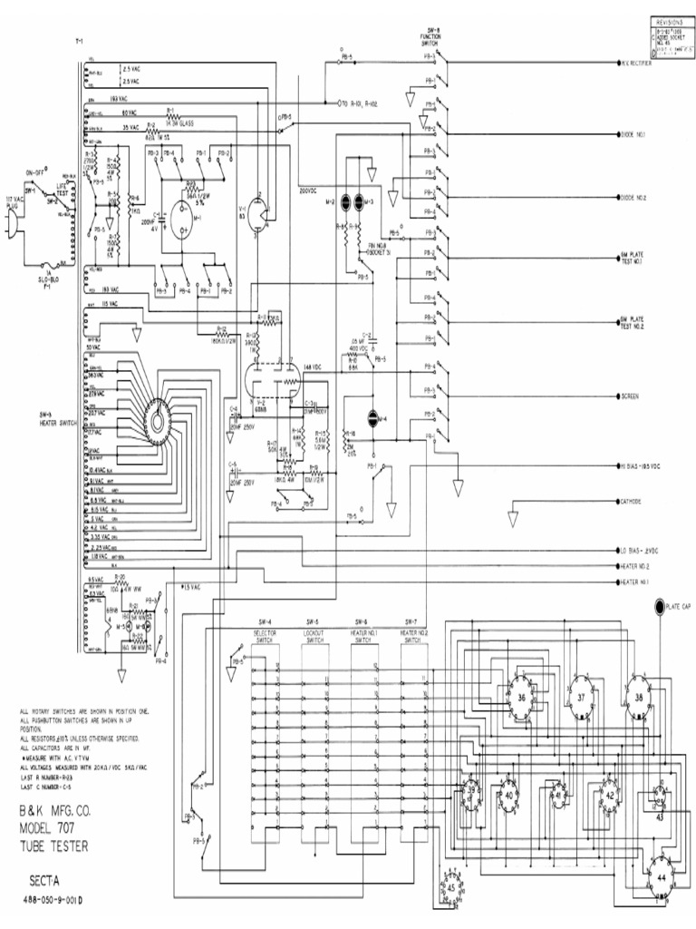 BK 707 Schematics | PDF