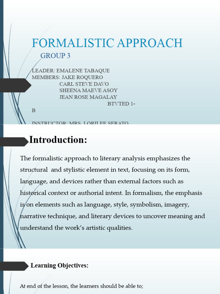 Formalistic Approach | PDF | Liberal Arts Education | Cognition