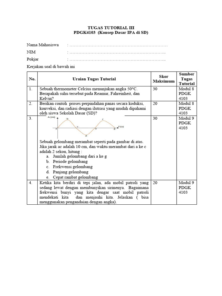 Tugas Tutorial III Konsep Dasar Ipa | PDF | Metode & Bahan Ajar | Sains ...