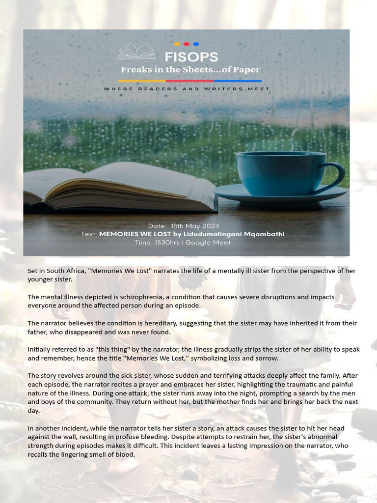 Memories We Lost - Summary | PDF | Mental Disorder