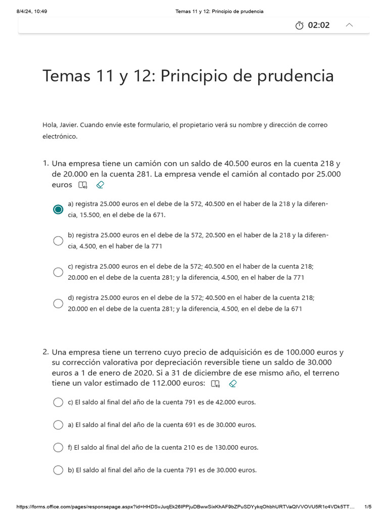 Principio de Prudencia en Contabilidad | PDF | Activo fijo | Contabilidad
