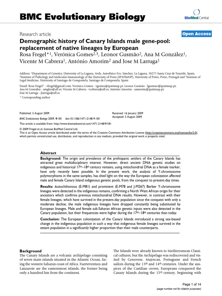 BMC Evolutionary Biology | PDF | Polymerase Chain Reaction | Biology