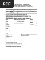 Non-Hazardous Cargo Certification | PDF | Dangerous Goods | Materials