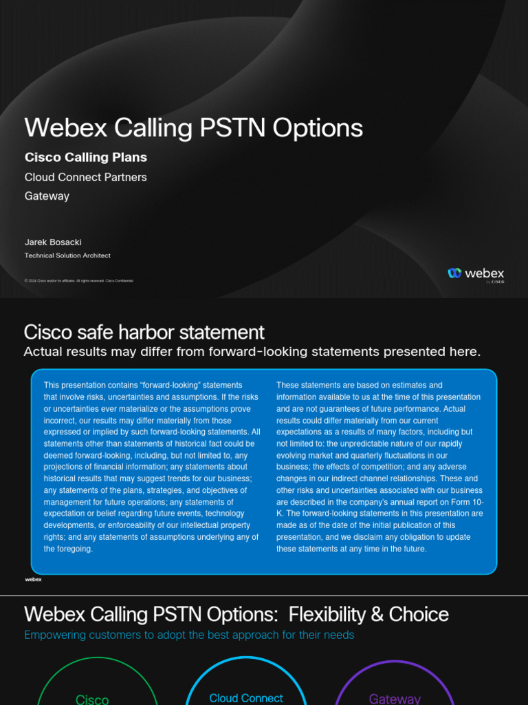Webex Calling PSTN Cisco Calling Plan | PDF | Public Switched Telephone Network | Call Centre