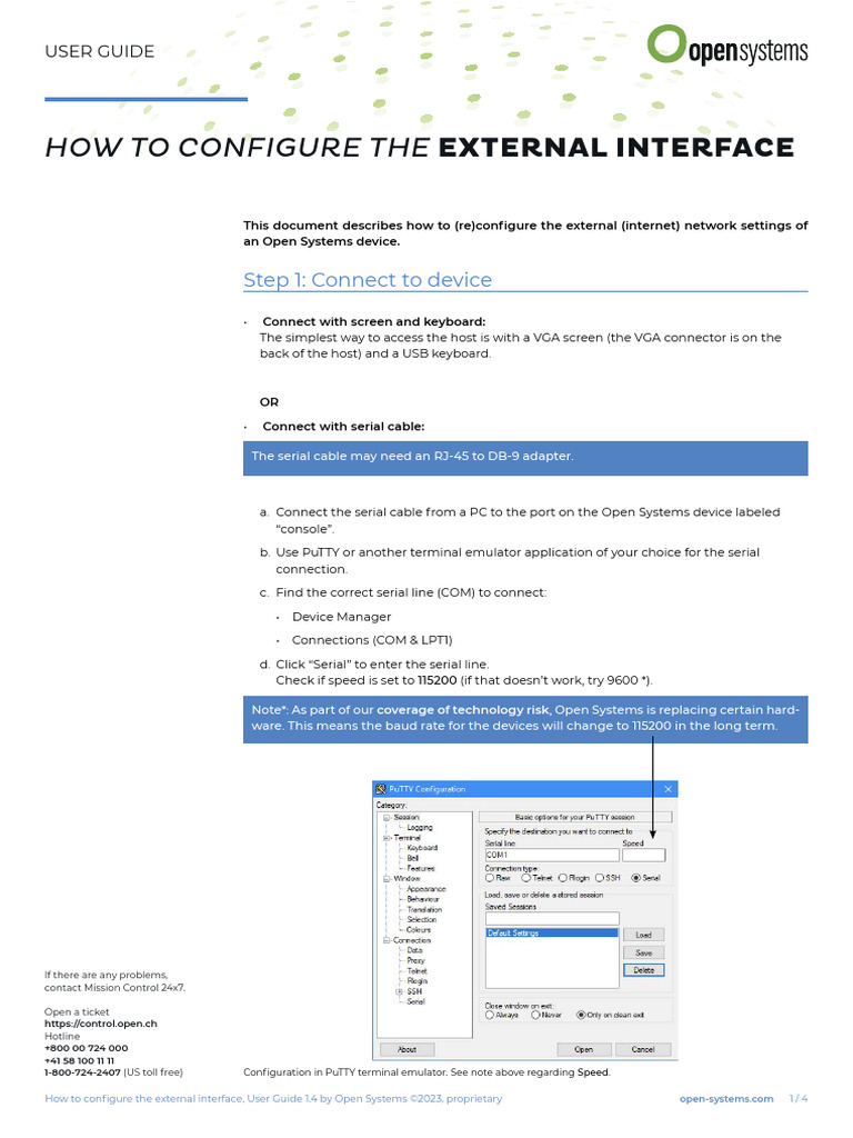 Configure External Interface User Guide v1.4 Interactive - 1 | PDF | Ip Address | Login