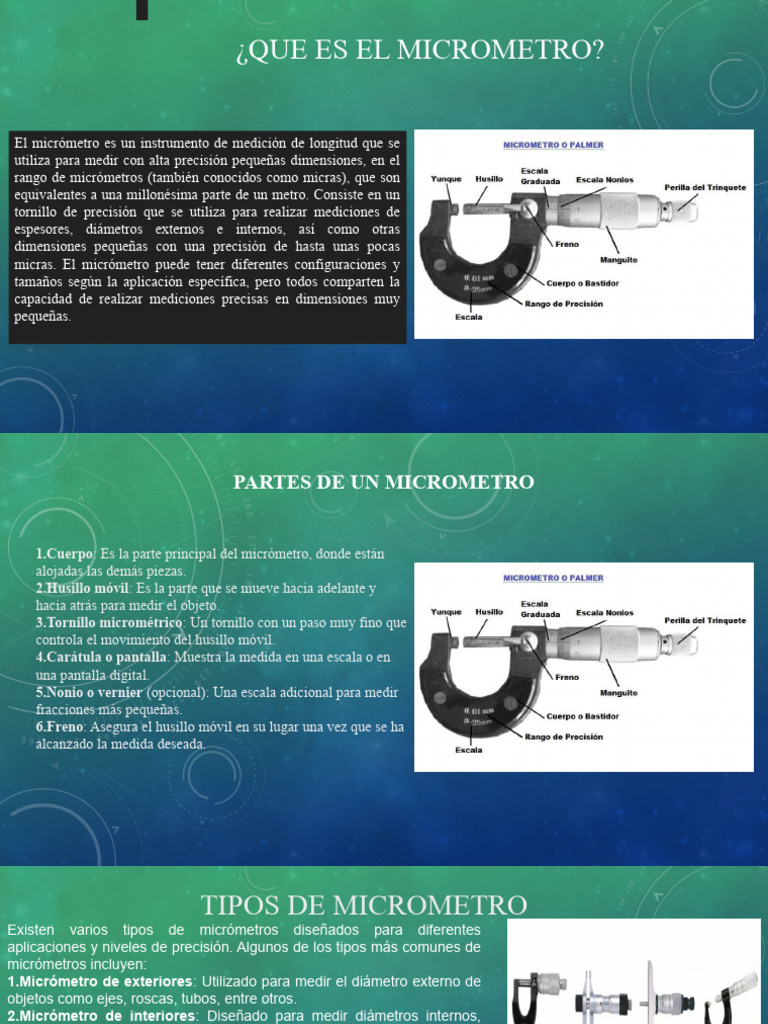 Que Es El Micrometro | PDF | Tornillo