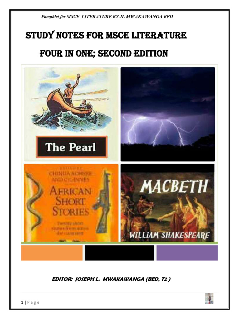 English Literature 4 in 1 | PDF | Macbeth | Poetry