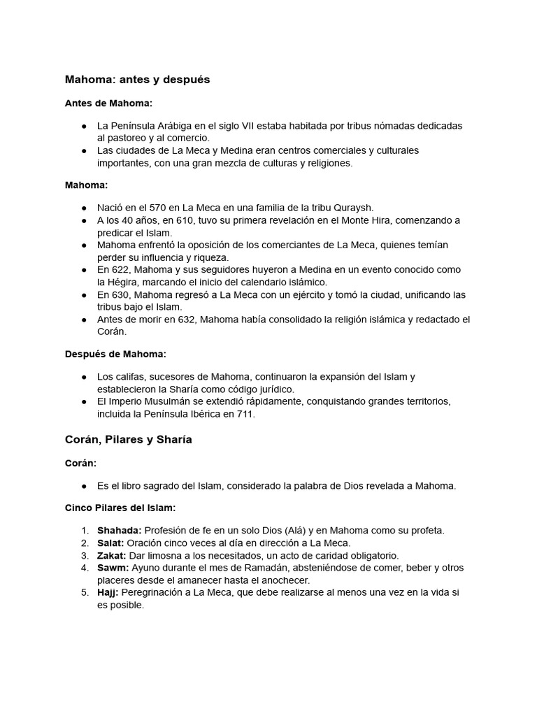 El Nacimiento Del Islam | PDF | Mahoma | la meca