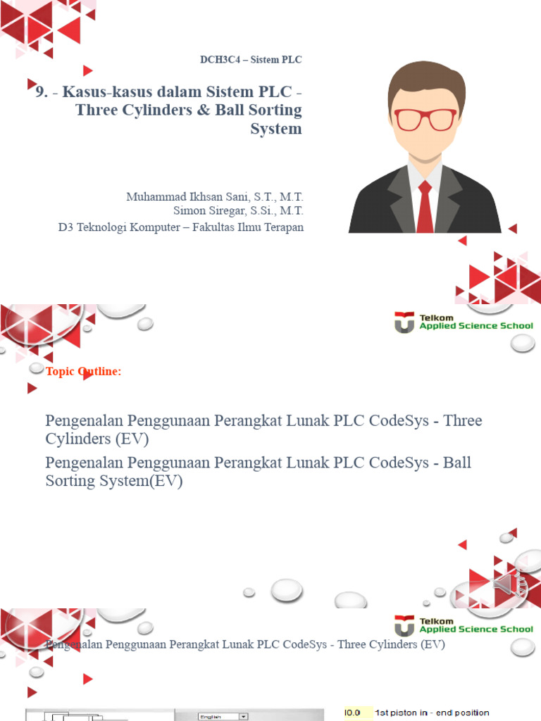 14 - Basic PLC - Kasus-Kasus Dalam Sistem PLC - Three Cylinders & Ball Sorting System | PDF ...
