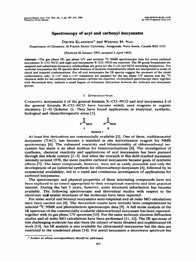 Klapstein 1994 | PDF | Spectroscopy | Infrared Spectroscopy