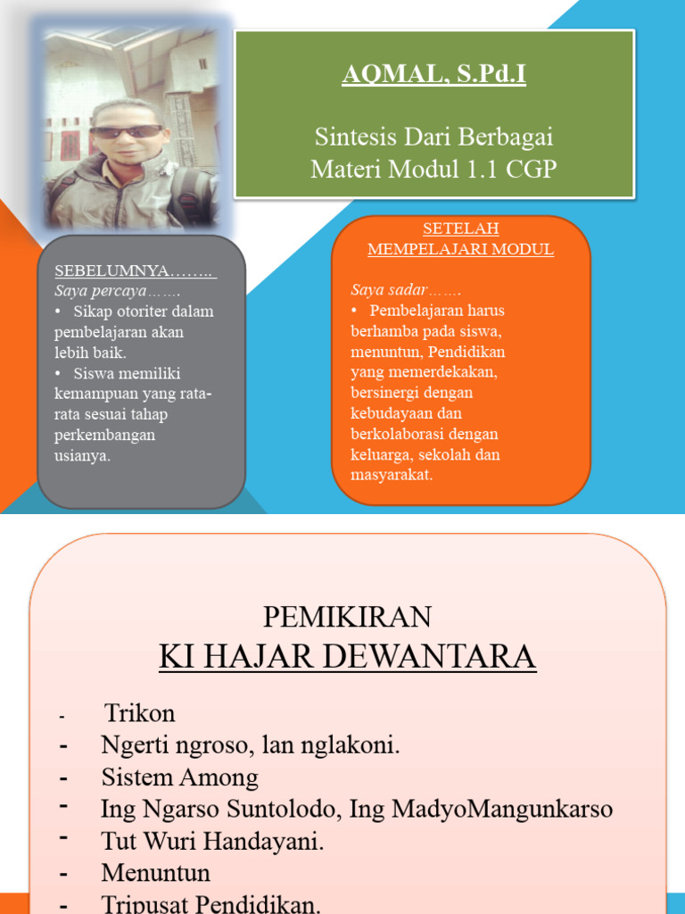 Refleksi Dan Kesimpulan Pemikiran KHD | PDF | Karier & Perkembangan | Kesehatan Holistik