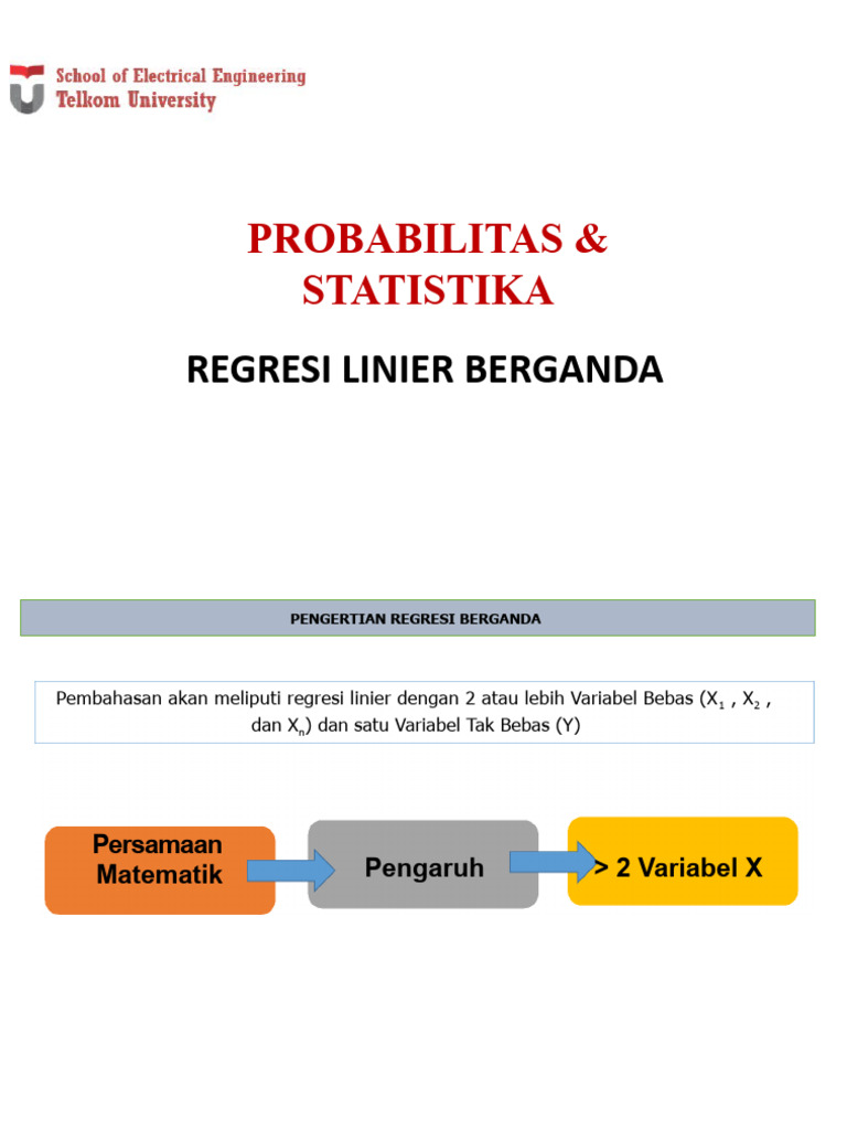Analisis Regresi Linier Berganda | PDF