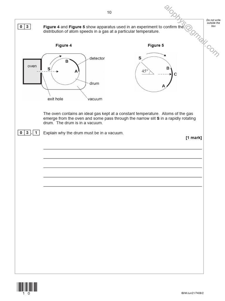 AQA-74082-QP-NOV21 - (Q3 Gas Law & VRMS) | PDF | Gases | Temperature