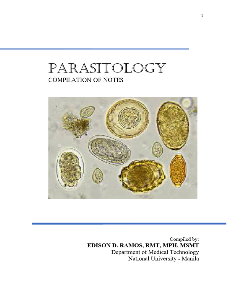 Parasitology Compiled Notes | PDF | Parasitism | Nematode
