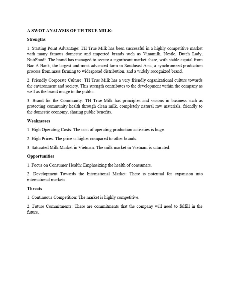 TH True Milk | PDF | Market Segmentation | Brand