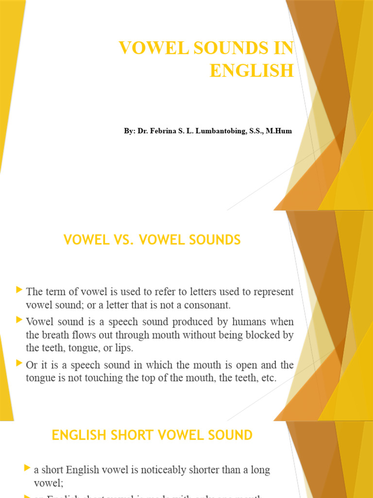 VOWELS IN ENGLISH (5th Meeting) | PDF | Vowel | Linguistics