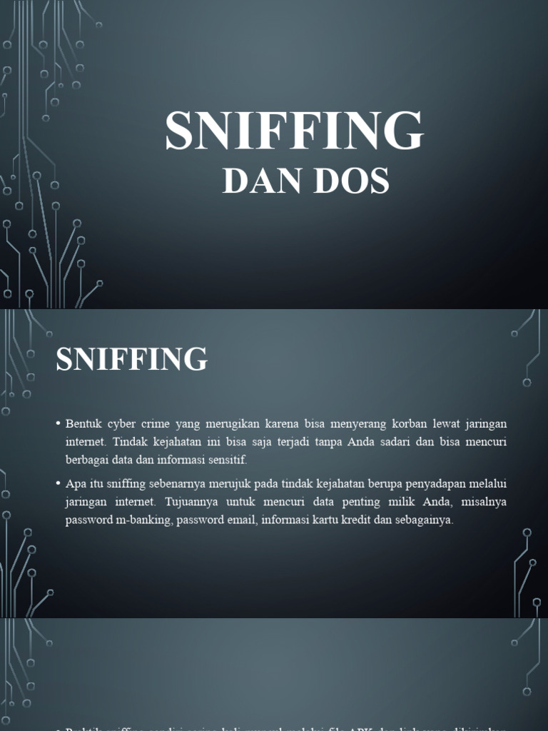Pertemuan 4 Pertemuan Sniffing Dan Dos | PDF | Bisnis