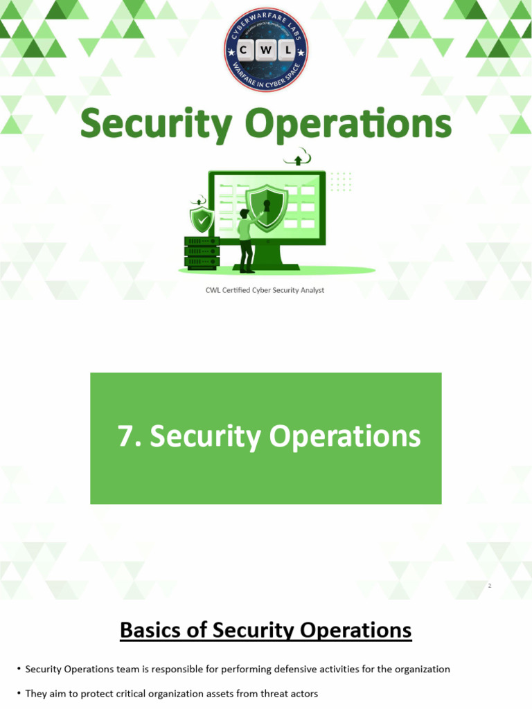 Security Operations Basics | PDF | Firewall (Computing) | Security