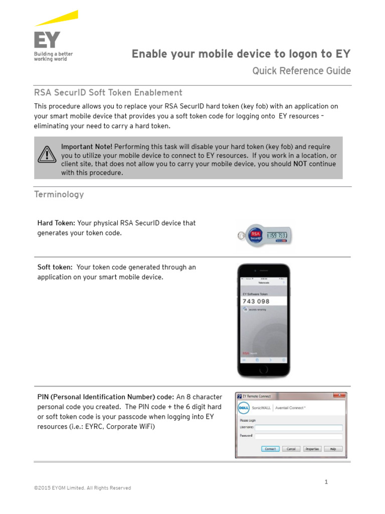RSA SecurID - Quick Reference Guide | PDF | Ios | Cyberspace