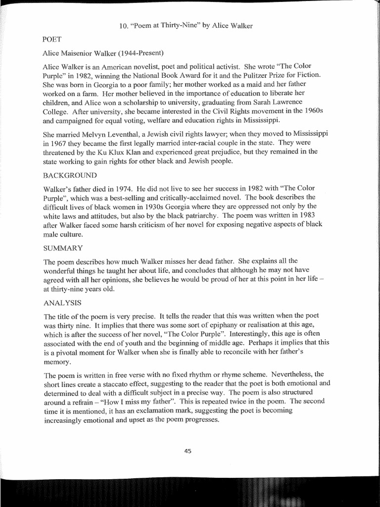 Poem at Thirty-Nine | PDF