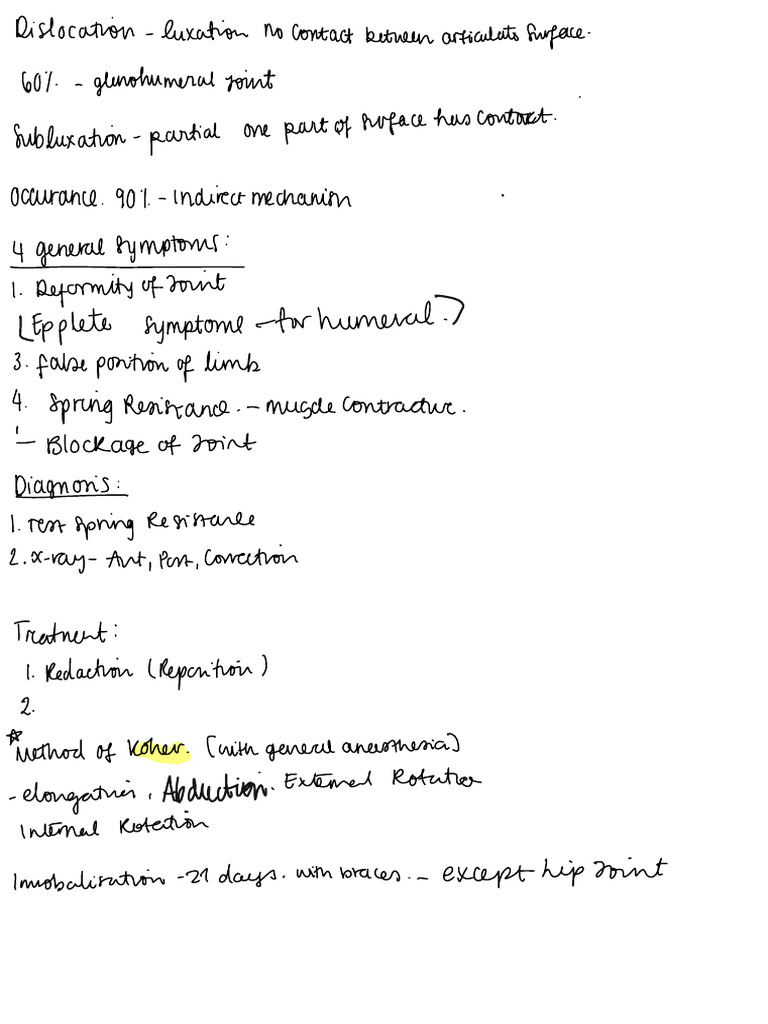 Orthopaedics Notes Pdf Anatomy Limbs Anatomy