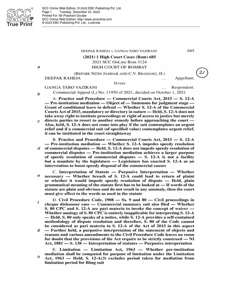 Deepak Raheja Case | PDF