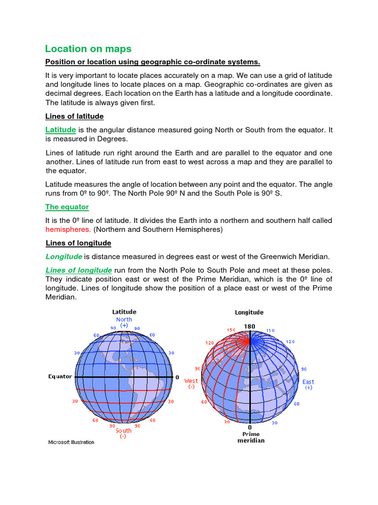 Understanding Geographic Coordinates and Grid References | PDF ...