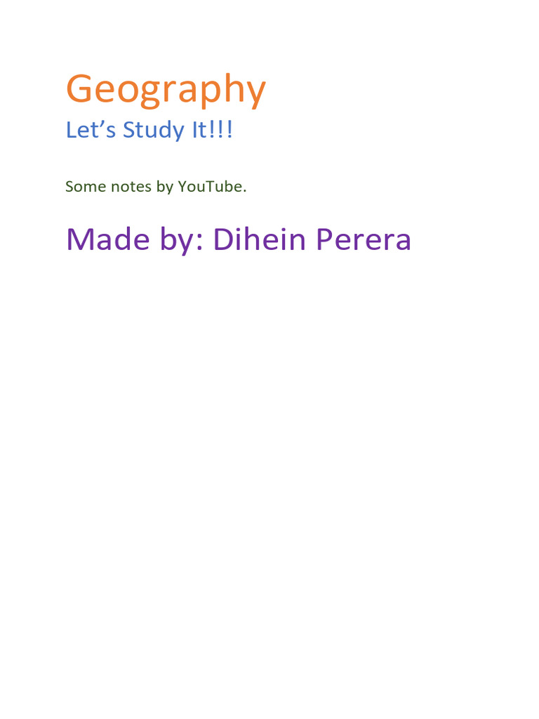 Geography (Maps) | PDF | History