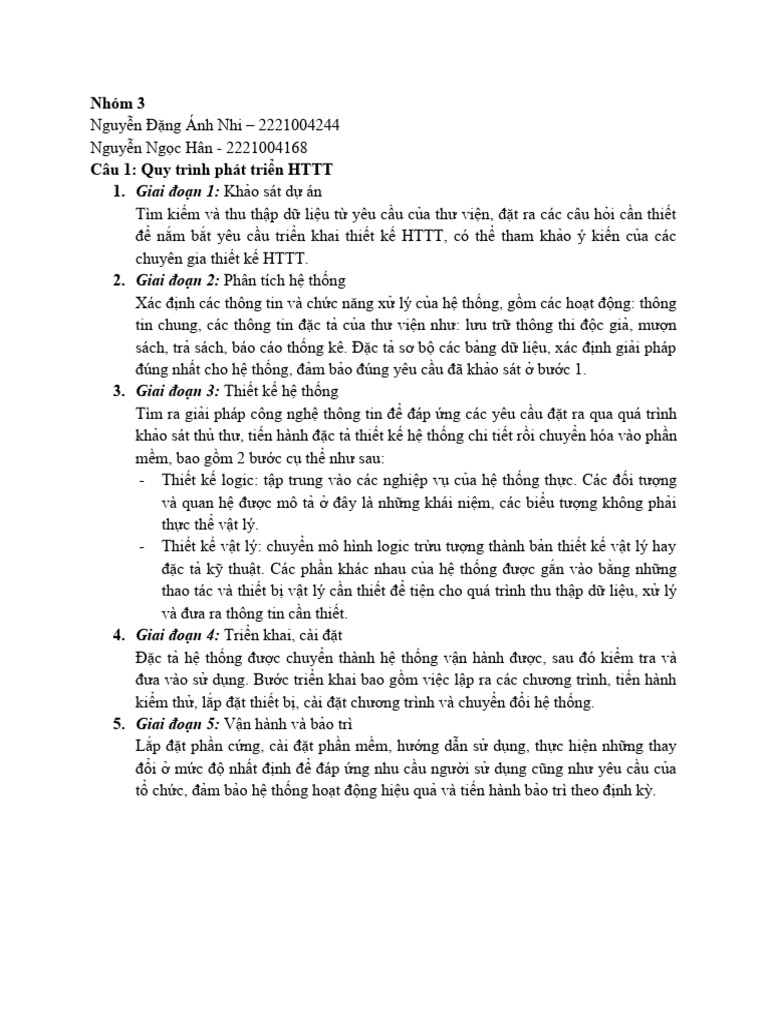 BT Bu I 2 - Nhóm 3 | PDF