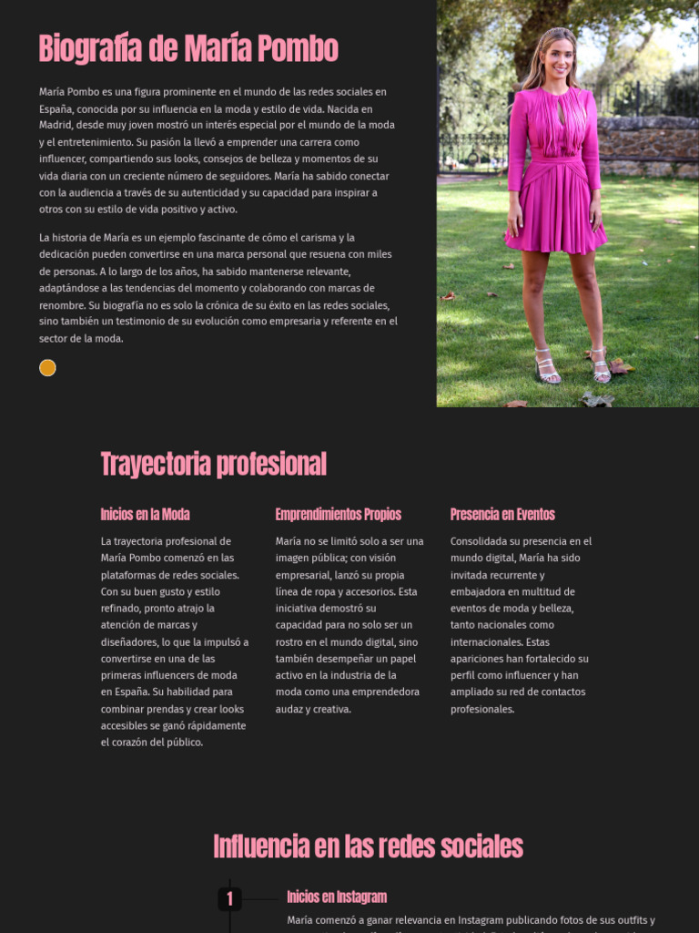 Biografia de Maria Pombo | PDF | Moda
