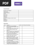 Hypertension Health Questionnaire | PDF