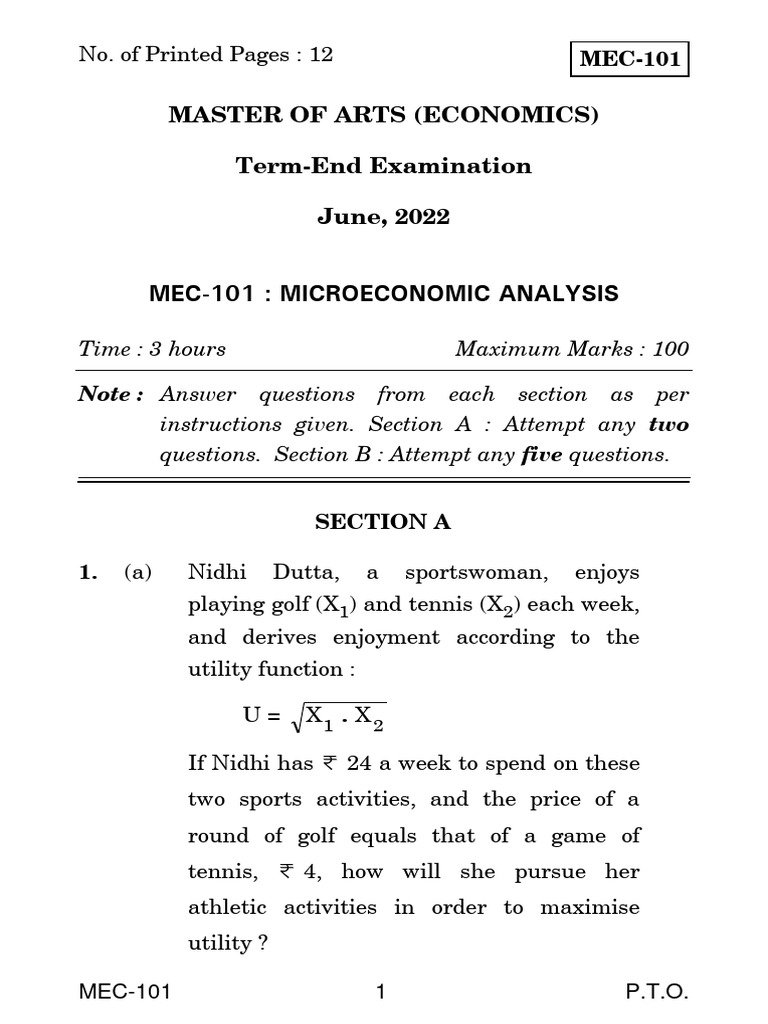 Mec 101 | PDF