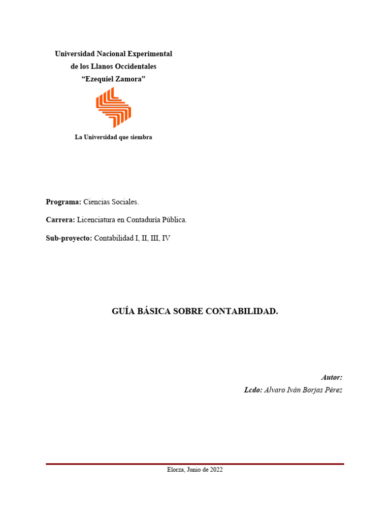 Iván Borjas Guía Básica Sobre Contabilidad | PDF | Contabilidad | Hoja de balance