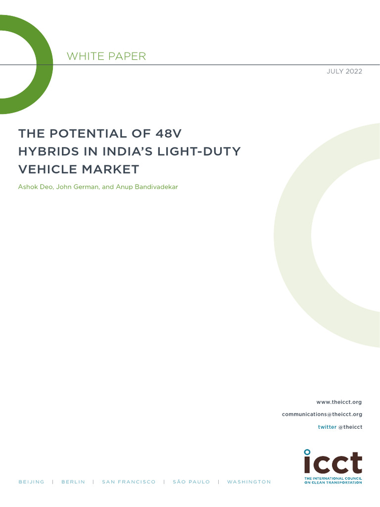 India Hybrids WP FINAL | PDF | Hybrid Electric Vehicle | Plug In Hybrid